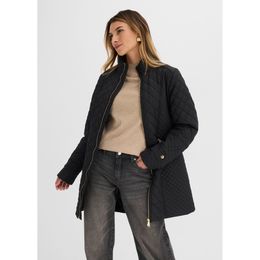 bonprix Kurz-Steppmantel, schwarz, Gr.48, Eleganter Kurz-Steppmantel mit Stehkragen