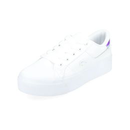 Lacoste Damen Sneaker "Lacoste Sneaker Leder/Textil", Gr. 40, wei&szlig;, Leder, Textil, Schuhe