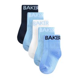 Baker By Ted Baker Socken Jungen Gr&ouml;&szlig;e 0/3 mths marine / himmelblau / hellblau / wei&szlig;