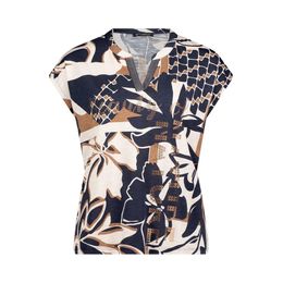 Betty Barclay Casual-Shirt mit Bluseneinsatz in Dark Blue/Nature | Gr.: 46