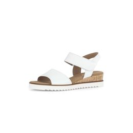 Gabor Plateau Sandalen in wei&szlig; | Gr.: 42,5
