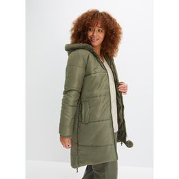bonprix Parka, gr&uuml;n, Gr.42, attraktiver Parka mit Applikation