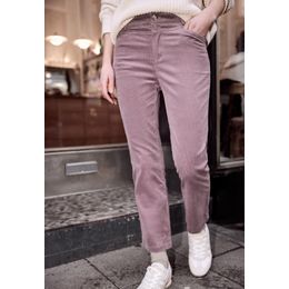 Damen Cordhosehazy rose, Gr. 32, STREET ONE STUDIO, unifarben, Web, 98% Baumwolle, 2% Elasthan, Hosen, in Cord-Optik