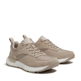 Timberland Herren Sneaker "Voyager Park LOW LACE UP SNEAKER", Gr. 41, beige, Leder, Textil, Schuhe