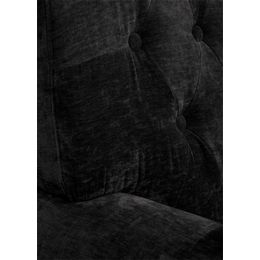 bonprix Sessel mit Fu&szlig;teil, schwarz, Gr.97x85 cm, Sessel mit Fu&szlig;teil