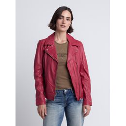Maze Damen Lederjacke "173Indiana", rot, Gr. XS, Obermaterial: 100% Lammleder. Futter: 100% Polyester, Jacken