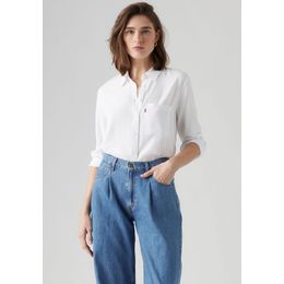 Levi's LEVI'S Damen Hemdbluse, wei&szlig;, Gr. XL, unifarben, Web, Obermaterial: 100% Viskose, Blusen, mit Brusttasche
