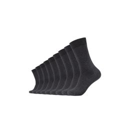 Camano M&auml;dchen Socken "9er Pack", Gr. 35, schwarz, 70% Baumwolle, 20% Polyamid, 7% Polyester, 3% Elasthan, uni, Socken