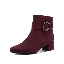 Marco Tozzi Ankle Boots in Rot | Gr.: 39