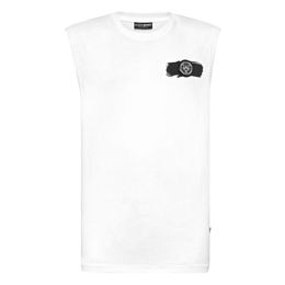 Plein Sport Herren T-Shirt "Rundhals-T-Shirt", wei&szlig;, Gr. 5XL, Obermaterial: 100% Baumwolle, Shirts