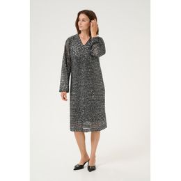 Kaffe Jerseykleid KAlila A-shape in Silver Sequin | Gr.: S