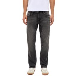 Mustang Herren Slim-fit-Jeans "Oregon", grau, Gr. 32, unifarben, Denim/Jeans, Obermaterial: 66% Baumwolle, 32% Polyester, 2% Elasthan, Jeans, im