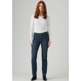 Levi's LEVI'S Damen Gerade Jeans "314 Shaping Straight", blau, Gr. 31, Denim/Jeans, Obermaterial: 80% Baumwolle, 19% Polyester, 1% Elasthan, Jeans, mit