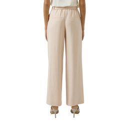 Damen Stoffhose, beige, Gr. 44, s.Oliver BLACK LABEL, unifarben, Web, Obermaterial: 94% Viskose, 6% Polyester, Hosen, mit Bindeg&uuml;rtel und weitem Bein