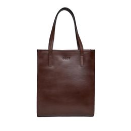 The Dust Company Shopper 'Leather Tote Dark Brown The Hamptons Collections' Damen Gr&ouml;&szlig;e 40 cm x 30 cm x 10cm dunkelbraun