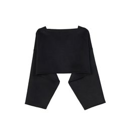GOBI Cashmere Pullover 'Versatile Cashmere Poncho' Damen Gr&ouml;&szlig;e M/L schwarz