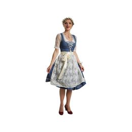 TecTake Midi-Dirndl Kleinwalsertal Modell 2 in blau/wei&szlig; | Gr.: XL