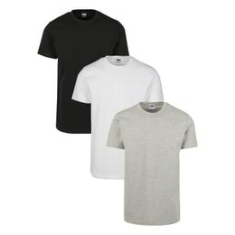 Urban Classics Herren T-Shirt "Urban Classics Herren Basic Tee 3-Pack", bunt, Gr. L, unifarben, 100% Baumwolle, Shirts