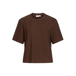 Vila Oberteil mit kurzen &Auml;rmeln in Coffee Bean1 | Gr.: XS