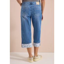 Cecil Damen Loose-fit-Jeans, blau, Gr. 32, unifarben, Jeans, 77% Baumwolle, 20% Polyester, 3% Elasthan, Jeans, aus Baumwolle mit Stretchanteil