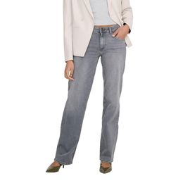Only Jeans ONLBLUSH MID STRAIGHT DNM regular/straight in Grau | Gr.: XL/L32