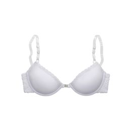 Lascana Damen Push-up-BH "B&uuml;gel-BH, Dirndl-BH", Gr. 90, wei&szlig;, Spitze, Obermaterial: 60% Polyamid, 35% Polyester, 5% Elasthan, BHs, mit