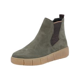 Remonte Damen Stiefelette "Remonte Stiefelette Veloursleder/Textil", Gr. 41, gr&uuml;n, Textil, Veloursleder, Schuhe