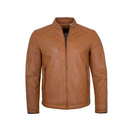 Jilani Lederjacke Lammnappa in Graugr&uuml;n | Gr.: 54