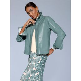 Lederimitat-Blazer