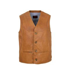 Maddox Lederweste Lammnappa in Cognac | Gr.: 56