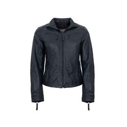 7eleven Lederjacke Lammnappa in Navy | Gr.: 38