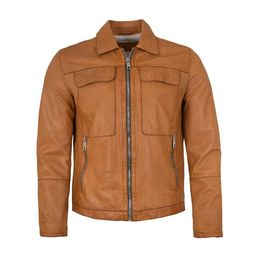 Milestone Lederjacke Lammnappa in Gebranntes Orange | Gr.: 60