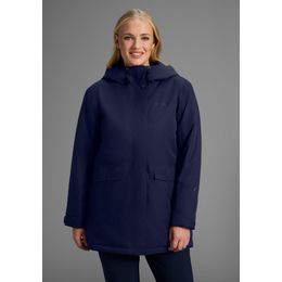 Maier Sports Damen Winterjacke "DA-MANTEL MTEX EL. LISBON COAT", blau, Gr. 34, Obermaterial: 100% Polyester, Jacken, wasser- und winddicht,