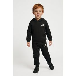 Puma Jungen Trainingsanzug "MINICATS LOUNGEWEAR SET FL INF", schwarz, Gr. 68, unifarben, Fleece, Obermaterial: 68% Baumwolle, 32% Polyester,