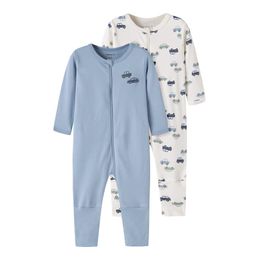 name it 2er-Pack Schlafanzug in Jet Stream1 | Gr.: 50