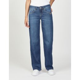 Gang Damen Straight-Jeans "94RIVER", blau, Gr. 30, Denim/Jeans, Obermaterial: 98% Baumwolle, 2% Elasthan, Jeans, mit zus&auml;tzlicher kleiner Ges&auml;&szlig;tasche