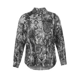 frapp Damen Hemdbluse "frapp Bluse", schwarz, Gr. 54, Obermaterial: 100% Viskose CV., Blusen, Gro&szlig;e Gr&ouml;&szlig;en
