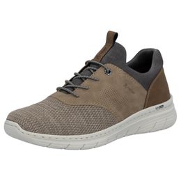 Rieker Herren Slip-On Sneaker, Gr. 42, grau, Lederimitat, Textil, meliert, Schuhe, Schlupfschuh, Freizeitschuh, Halbschuh, mit Leichtlaufsohle
