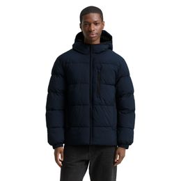 Herren Steppjacke, blau, Gr. XXL, Tom Tailor Denim, Strukturmuster, unifarben, Web, Obermaterial: 100% Polyester. Futter: 100% Polyester, Jacken, mit