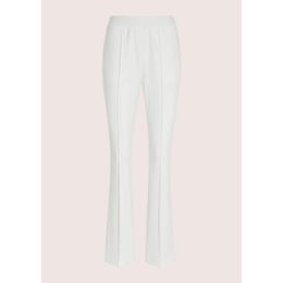 Madeleine Mode MADELEINE Damen Schlupfhose "Bootcut-Hose Schlupfhose mit ausgestelltem Bein", wei&szlig;, Modern, Gr. 38, Obermaterial: 65% Viskose CV. 30% Polyamid PA.