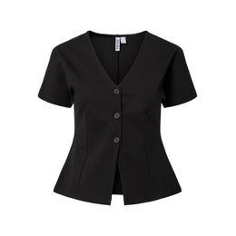 Pieces Oberteil mit kurzen &Auml;rmeln in Black | Gr.: M