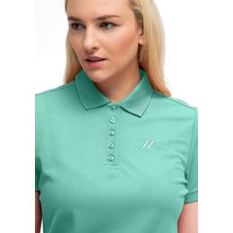 Maier Sports Damen Poloshirt "Ulrike"hellmint, Gr. 40, 100% Polyester, Shirts, Damen Polo kurzarm, leichtes Shirt, Funktionsshirt mit Kragen, Reg Fit