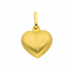 Adelia&acute;s ADELIA ́S Damen Herzkette "Halskette - Herzkette mit Anh&auml;nger Herz aus 333 Gold", Gelbgold 333 Gold, gold, Gelbgold 333, Gold, Halsketten, Schmuckset