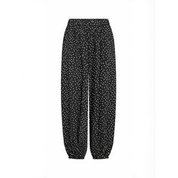 soyaconcept Damen Chinos "Soya Concept Trouser SC-GILDA", schwarz-wei&szlig;, Gr. XXL, Obermaterial: 100% Viskose, Hosen