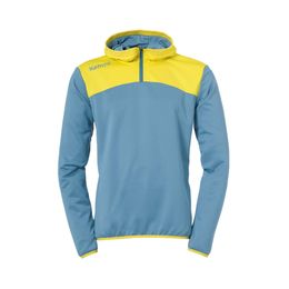 Kempa Sportsweatshirt Jungen Gr&ouml;&szlig;e 152 rauchblau / gelb