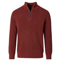Casamoda Herren Troyer "Casamoda Stricktroyer uni", rot, Gr. XXL, 60% Baumwolle, 40% Polyacryl, Pullover