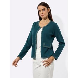 CR&Eacute;ATION L creation L Strickjacke in petrol | Gr.: 36