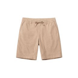 Herren Shorts "Clean Cut Copenhagen Barcelona Erico Striped Shorts", beige, Gr. XXL, Clean Cut Copenhagen, gestreift, 55% Baumwolle, 45% Leinen, Hosen