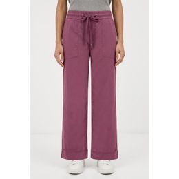 Street One Damen Stoffhose "Style Amalia", rosa, Gr. 34, unifarben, Web, Obermaterial: 66% Baumwolle, 30% Polyester, 4% Elasthan, Hosen, Sommerhose