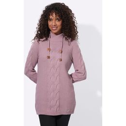 Casual Looks Damen Strickpullover "Pullover"mauve, meliert, Gr. 48, meliert, 50% Baumwolle, 50% Polyacryl, Pullover